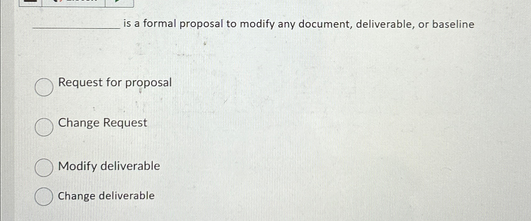 Solved is a formal proposal to modify any document, | Chegg.com