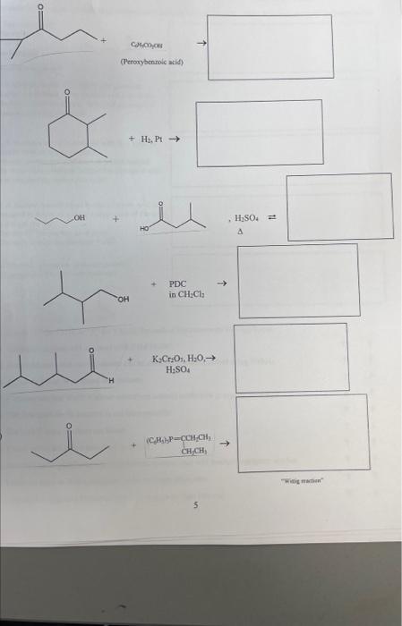 Solved +H2,Pt→ , H2SO4⇒ B +PDC in CH2Cl2 +K2Cr2O2,H2O5→H2SO4 | Chegg.com