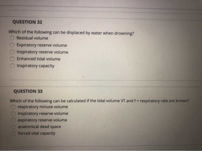 Solved QUESTION 32 Which of the following can be displaced | Chegg.com