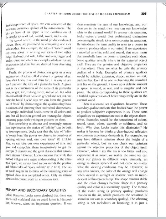 For a total of 10 homework points, read the Spinoza, | Chegg.com