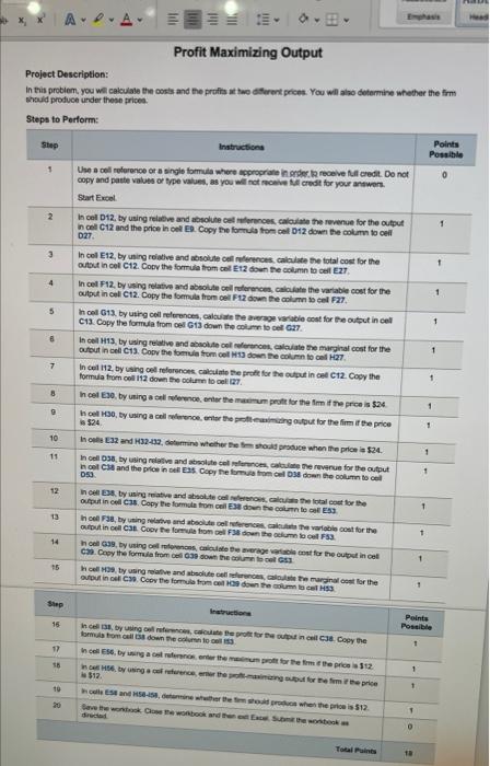 Use a cell reference or a single formula where | Chegg.com