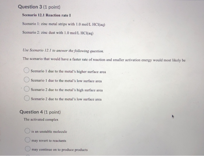 Solved Ineffective collisions are collisions that involve | Chegg.com