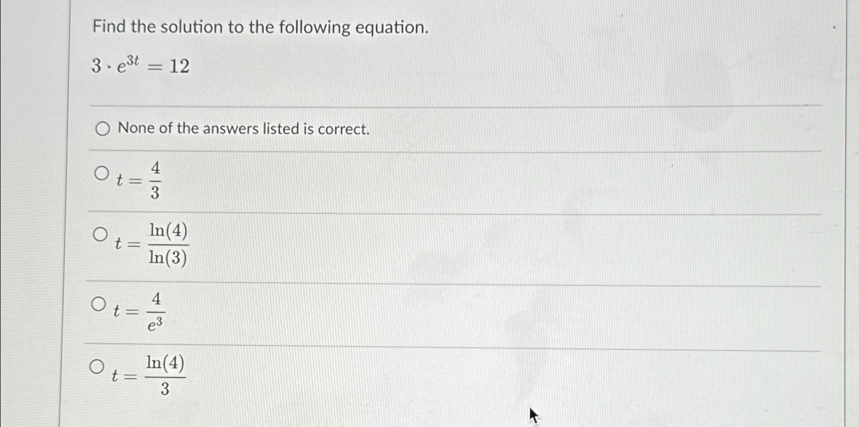 Solved Find the solution to the following | Chegg.com