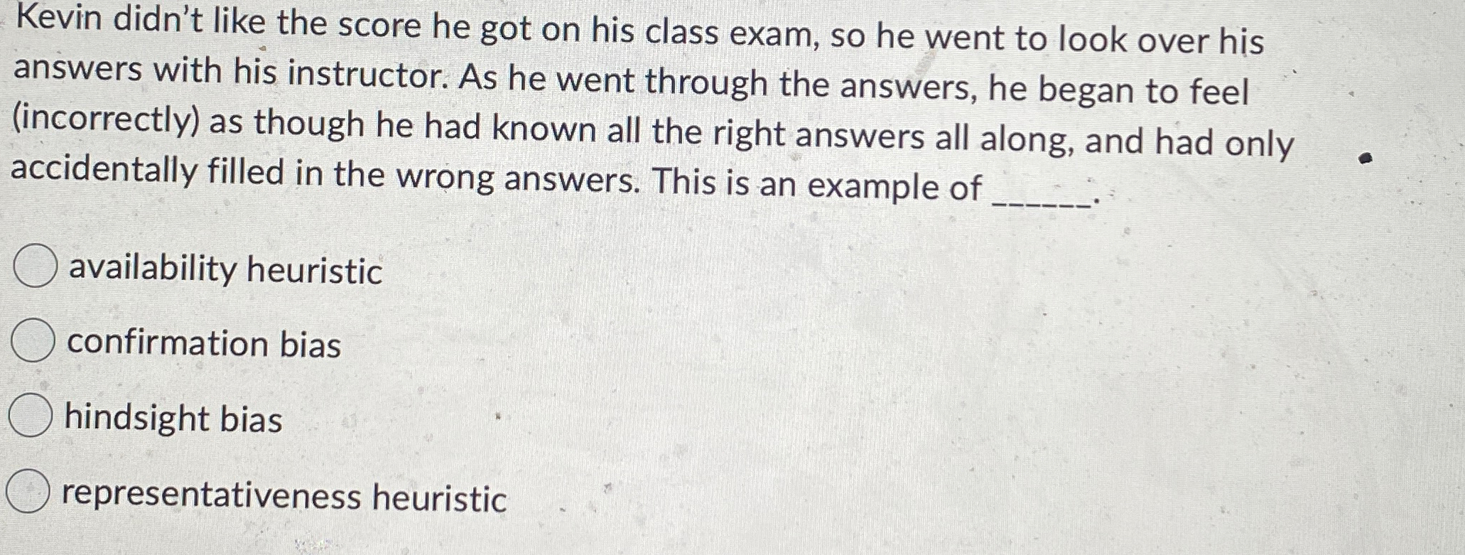 Solved Kevin didn't like the score he got on his class exam, | Chegg.com