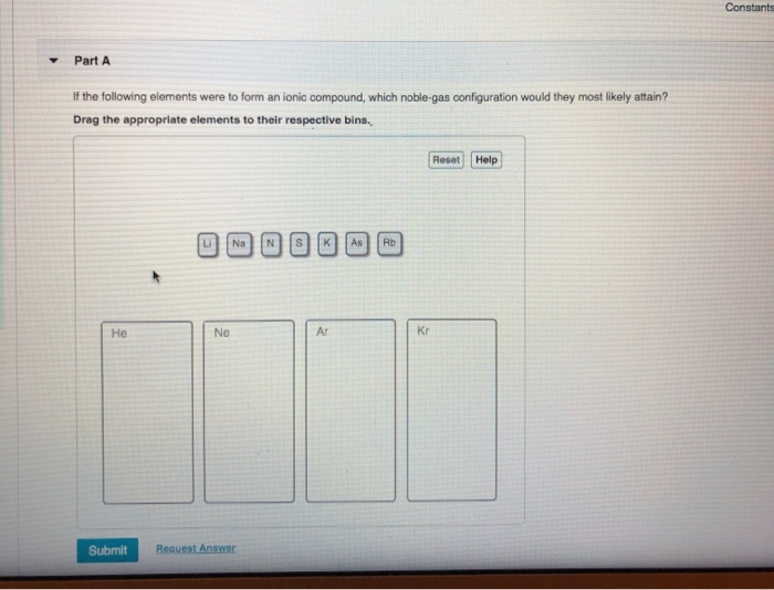 Solved Constants Part A If the following elements were to | Chegg.com