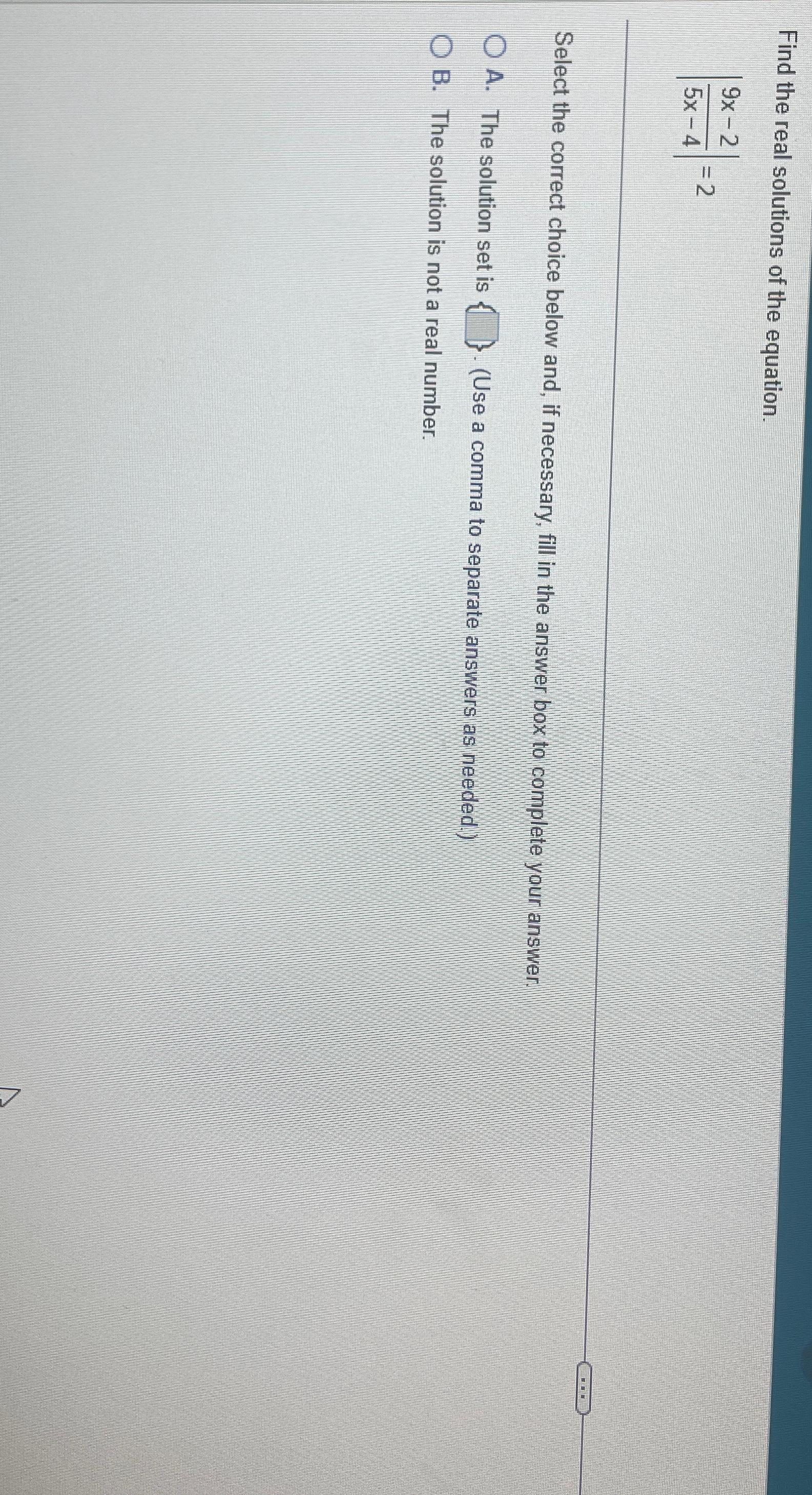 Solved Find the real solutions of the | Chegg.com