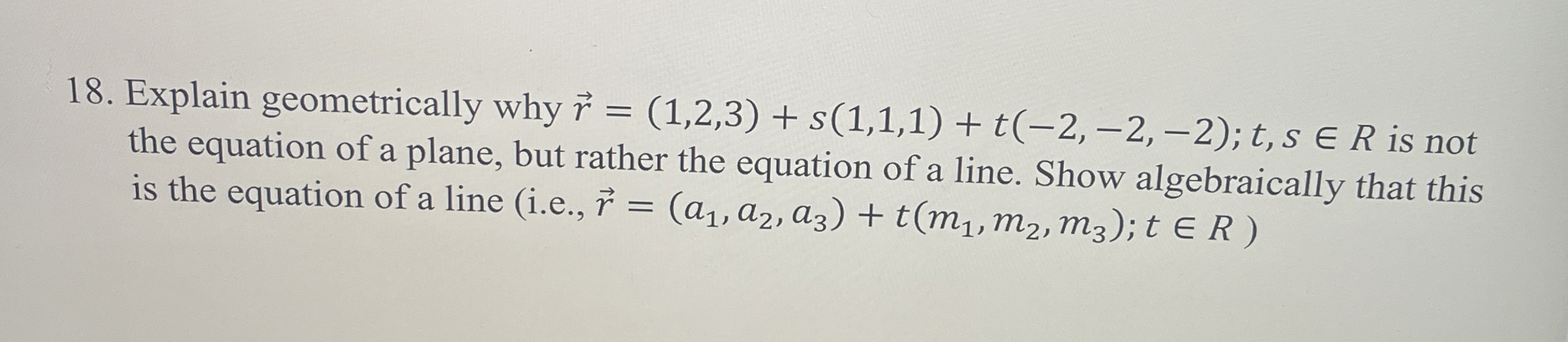 Solved Explain geometrically why | Chegg.com