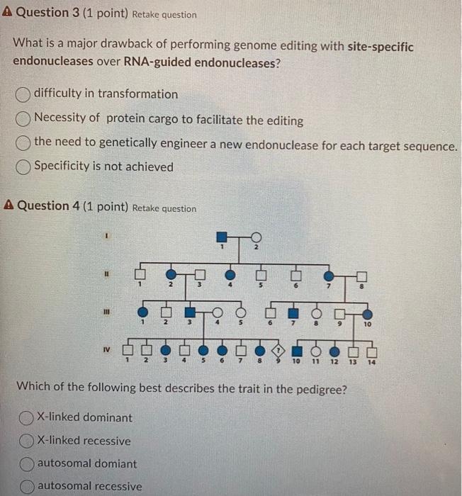 Solved What is a major drawback of performing genome editing | Chegg.com