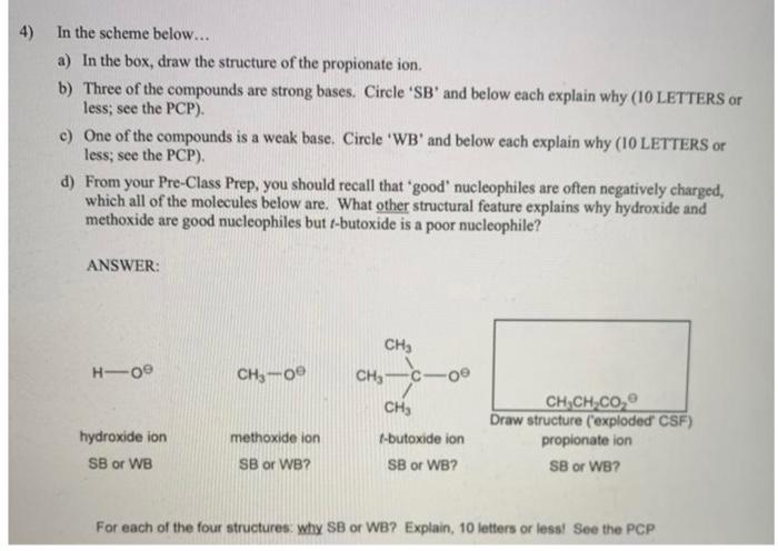 Solved In the scheme below... a) In the box, draw the | Chegg.com