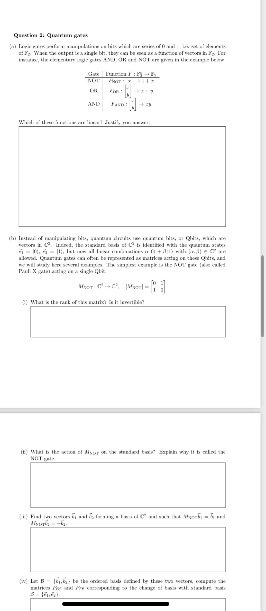 Solved (ii) ﻿What is the action of MNOT ﻿on the standard | Chegg.com