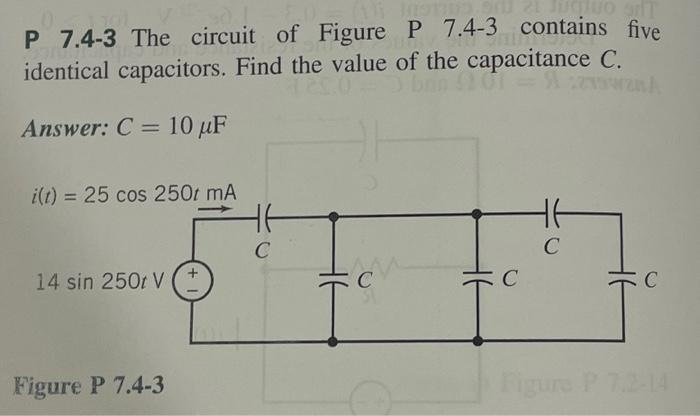Solved P 7.4-3 The circuit of Figure P 7.4-3 contains five | Chegg.com
