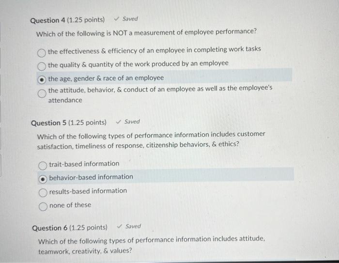 Solved A continuous performance management process | Chegg.com