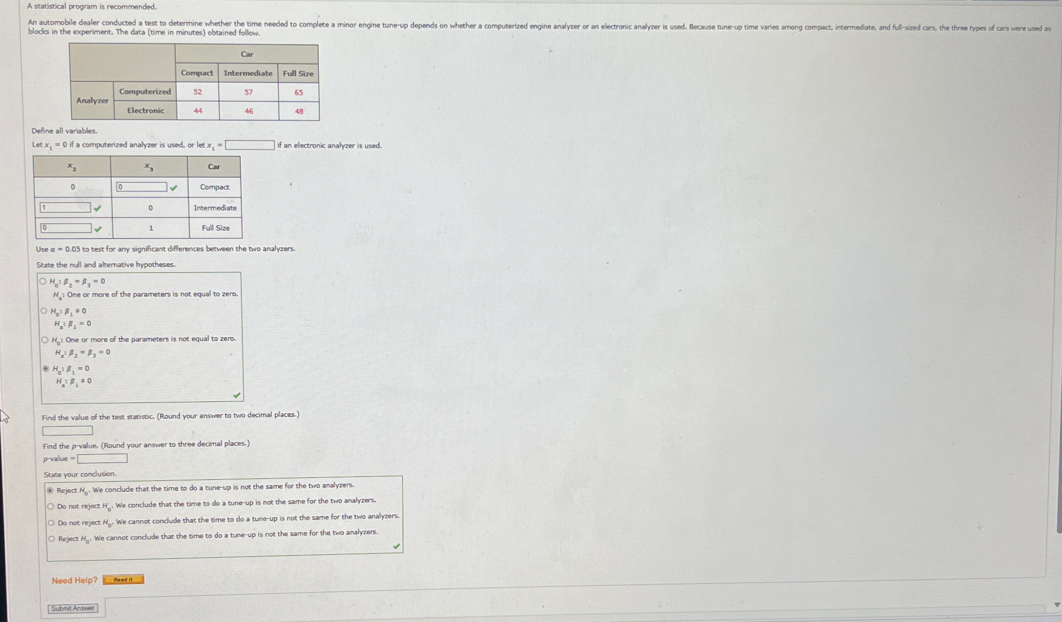Solved A statistical program is recommended. blocks in the | Chegg.com