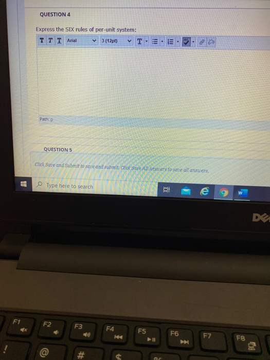 Solved QUESTION 4 Express the SIX rules of per-unit system: | Chegg.com