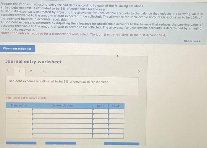 Solved Journal entry worksheet Record collection of an | Chegg.com