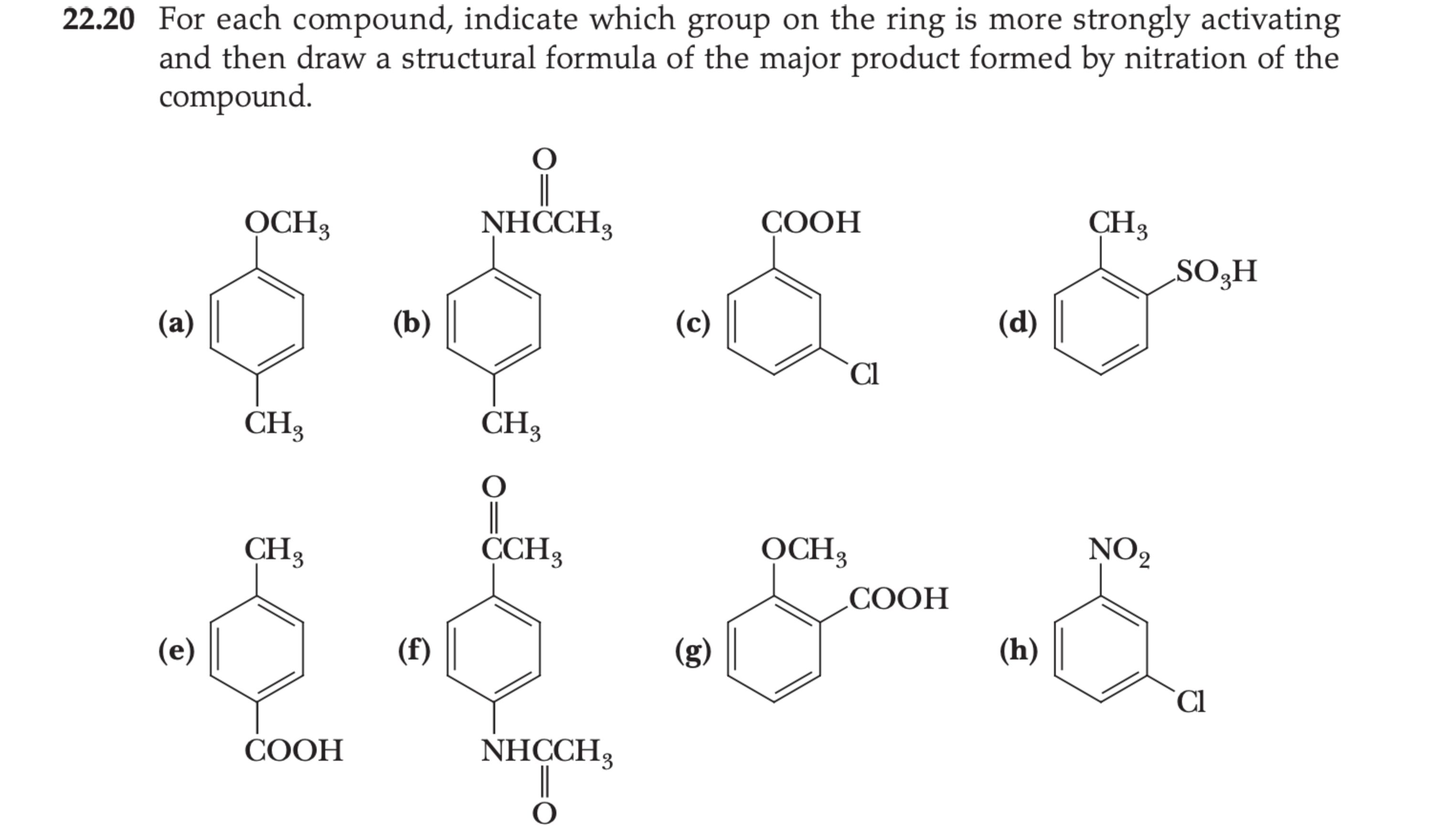 Solved 22.20 ﻿For each compound, indicate which group on the | Chegg.com