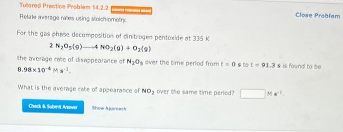 Solved Calculate the average rate of disappearance from | Chegg.com
