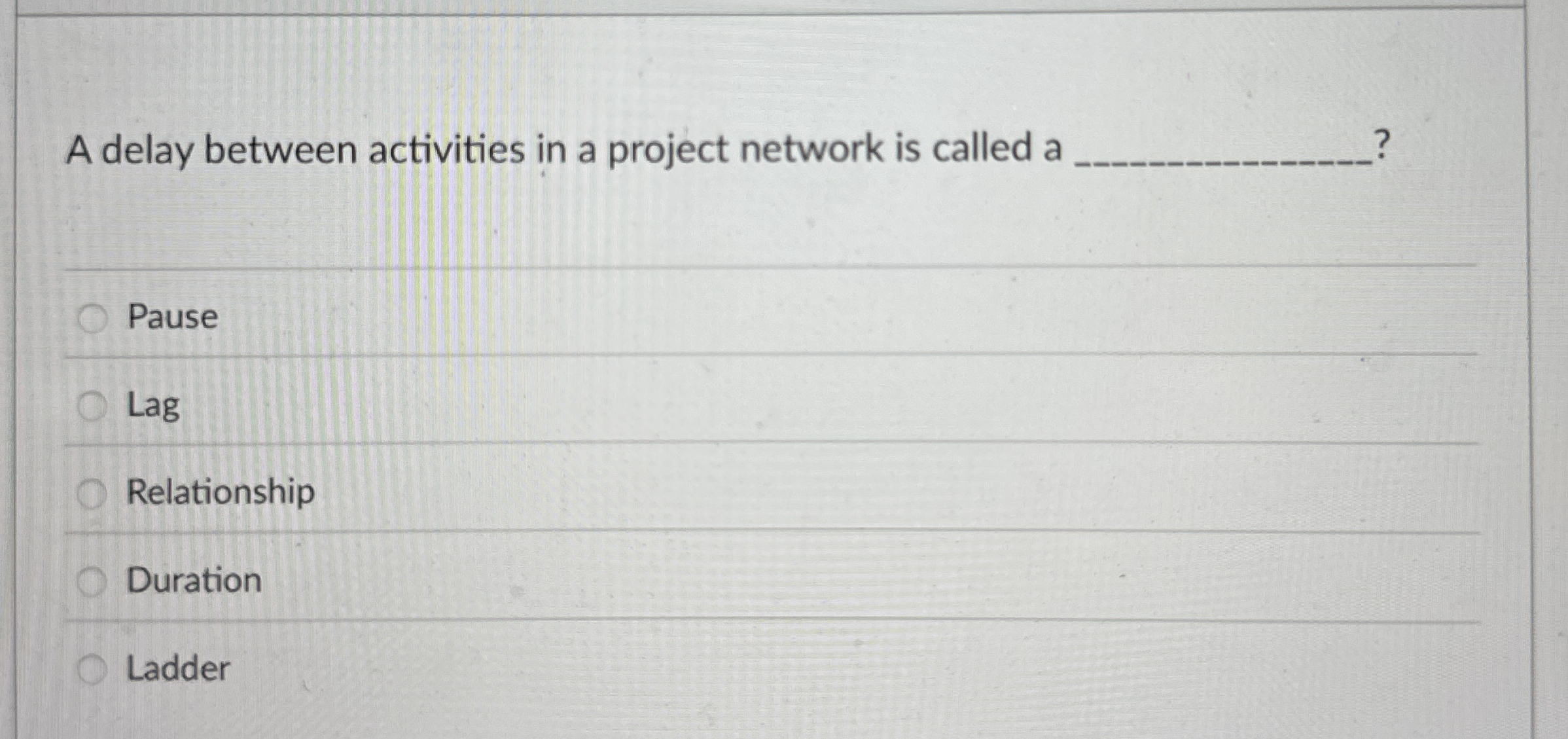 Solved A delay between activities in a project network is | Chegg.com