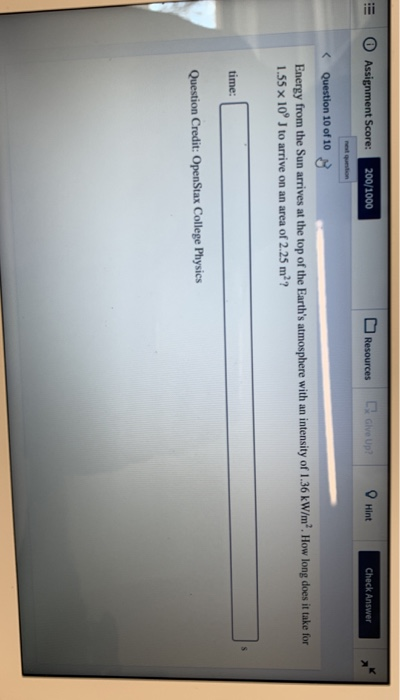 Solved Assignment Score: 0/1000 Resources Give Up? Hint | Chegg.com