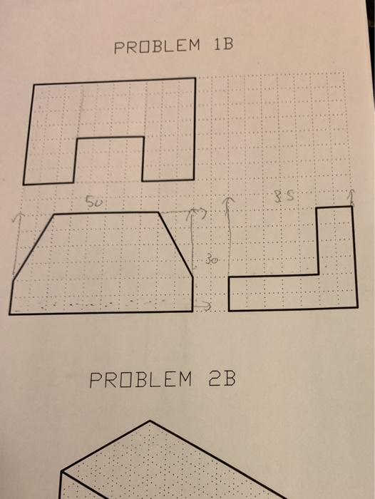 Solved PROBLEM 1B PROBLEM 2B te the following: - No 1 Draw | Chegg.com