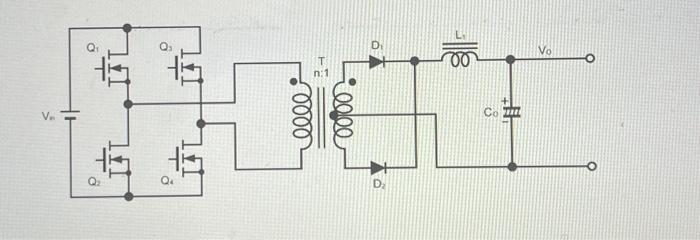 Solved Perform Steady State Analysis(Voltage-second balance | Chegg.com
