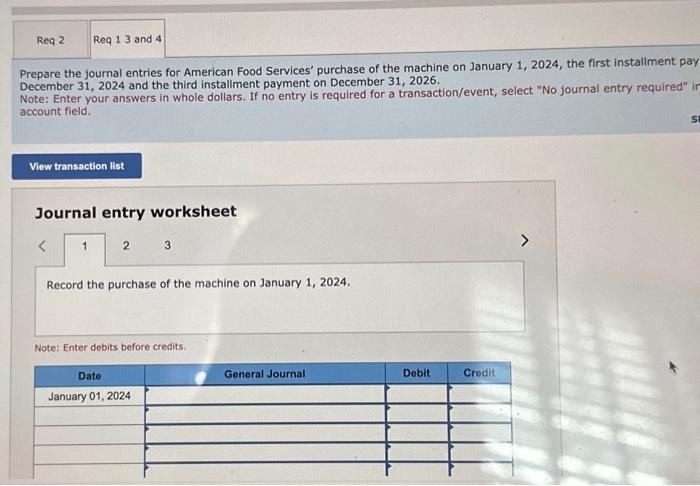 Prepare an amortization schedule for the four-year | Chegg.com