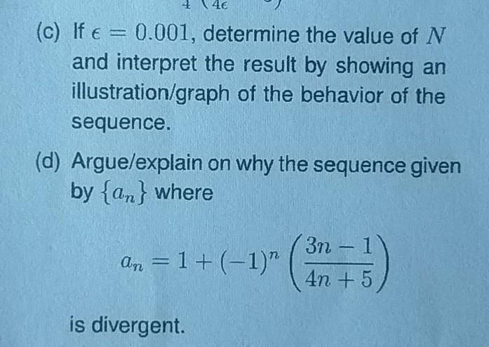 Solved 1. A sequence has its nth term given by Un 3n-1 4r + | Chegg.com