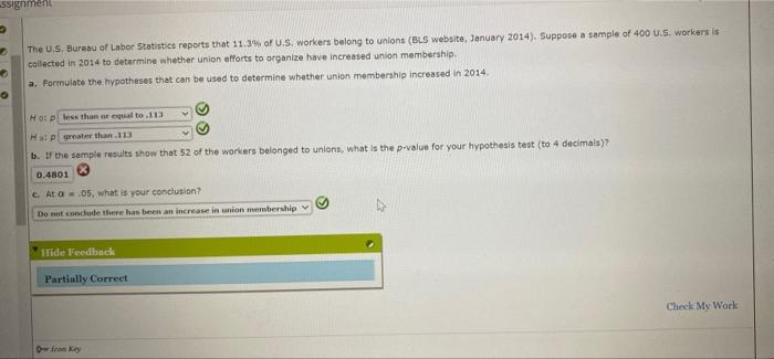 Solved -ssignment The U.S. Bureau of Labor Statistics | Chegg.com