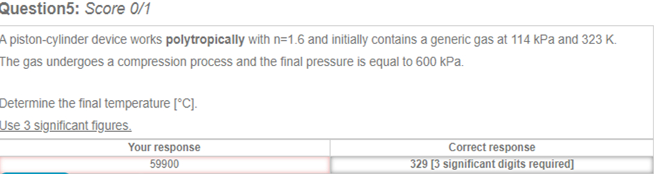 Solved A piston-cylinder device works polytropically with | Chegg.com