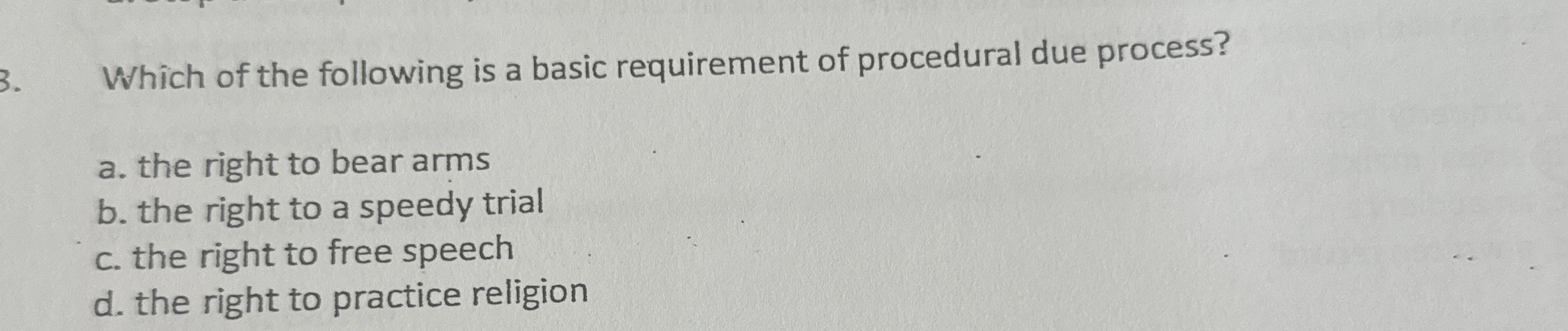 Solved Which of the following is a basic requirement of | Chegg.com