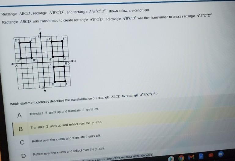 Solved Rectangle ABCD rectangle A'B'C'D' and rectangle | Chegg.com