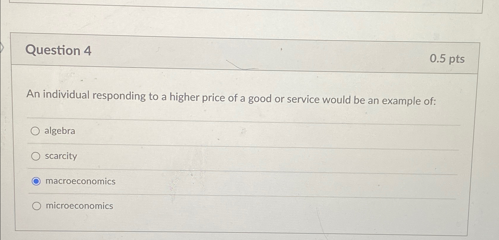 Solved Question 40.5ptsAn individual responding to a higher | Chegg.com