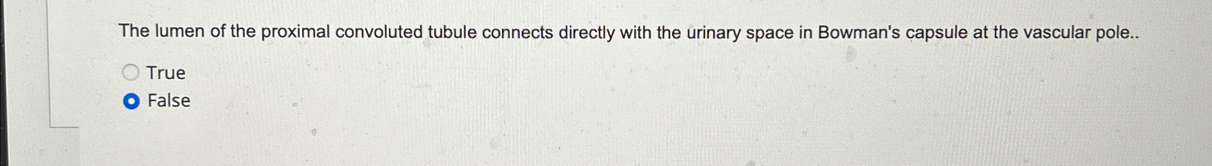 Solved The lumen of the proximal convoluted tubule connects | Chegg.com