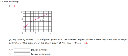 Solved Do the following. a = 5 By reading values from the | Chegg.com