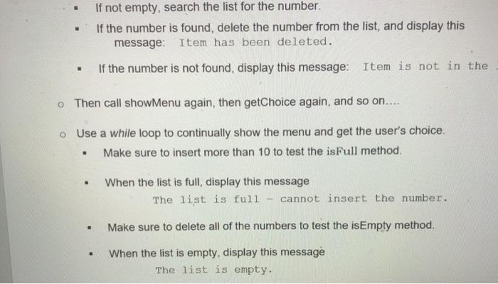 Solved HW_3a Create an array-based Unsorted List data | Chegg.com