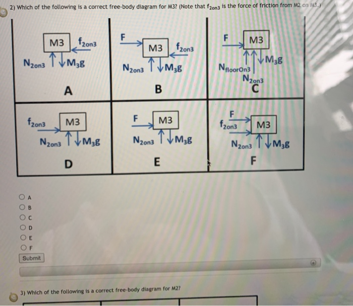 Solved Three blocks (with masses M1 - 2 kg, M2 - 4 kg, and | Chegg.com