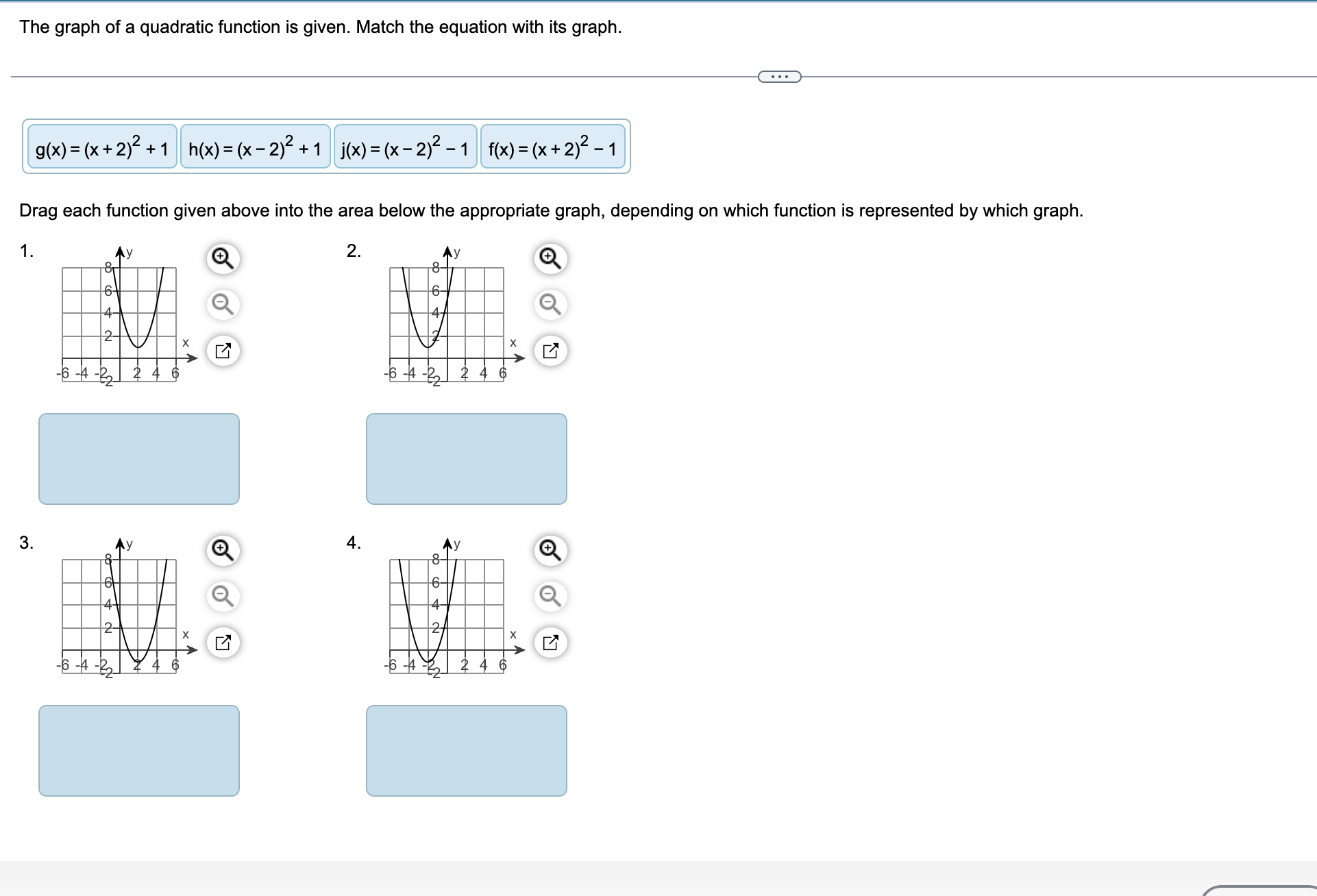 Solved The graph of a quadratic function is given. Match the | Chegg.com