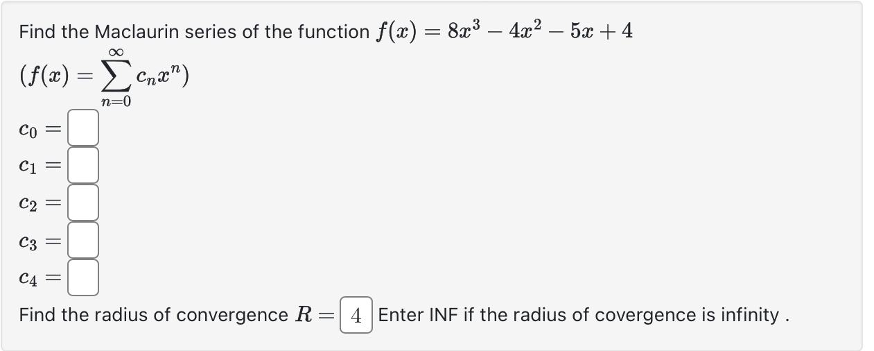 Solved Find the Maclaurin series of the function | Chegg.com