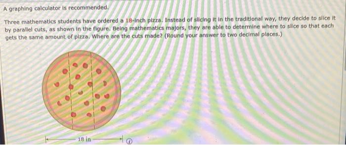 Solved A graphing calculator is recommended. Three | Chegg.com