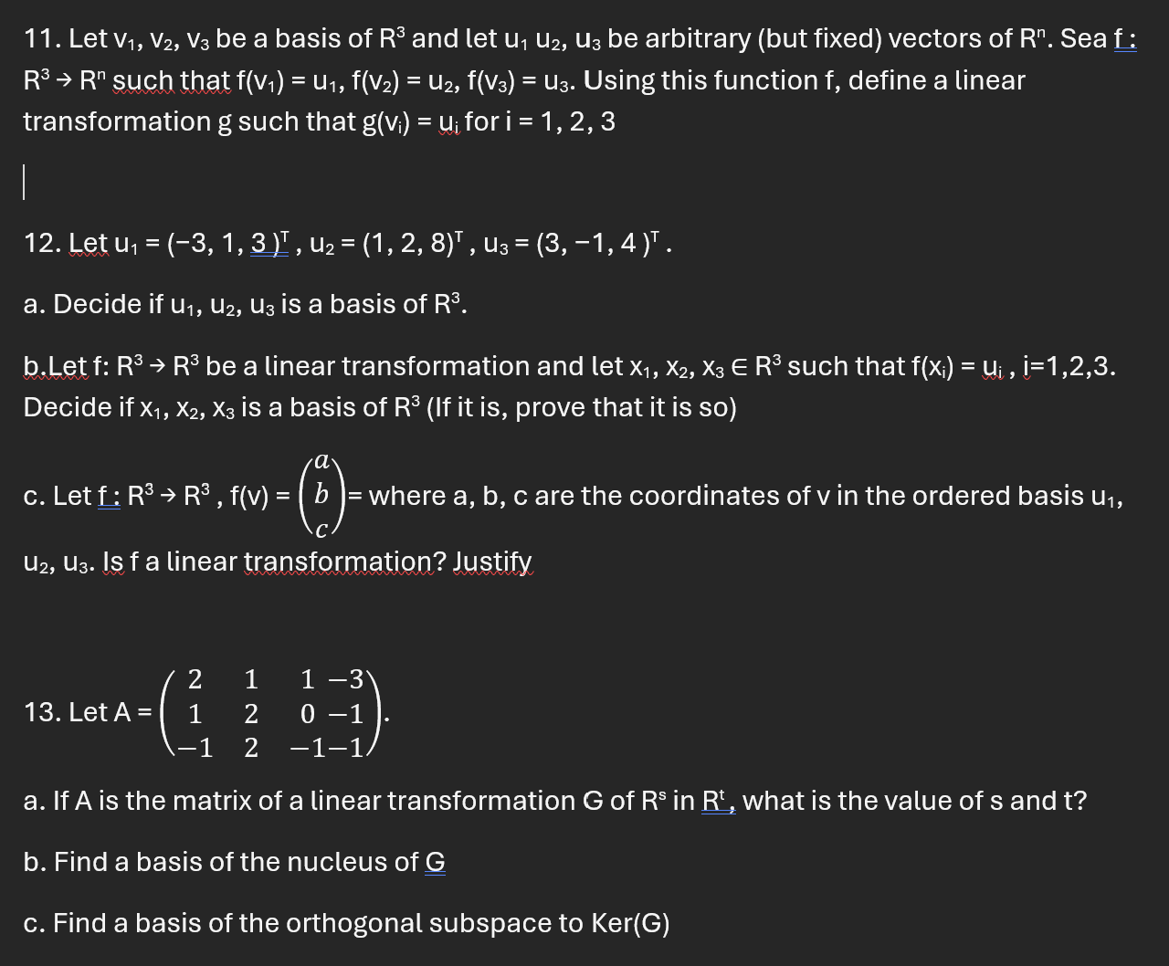 Solved See picture(answer english or spanish)Let v1,v2,v3 | Chegg.com