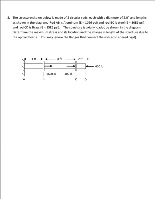 Solved 3. The structure shown below is made of 3 circular | Chegg.com