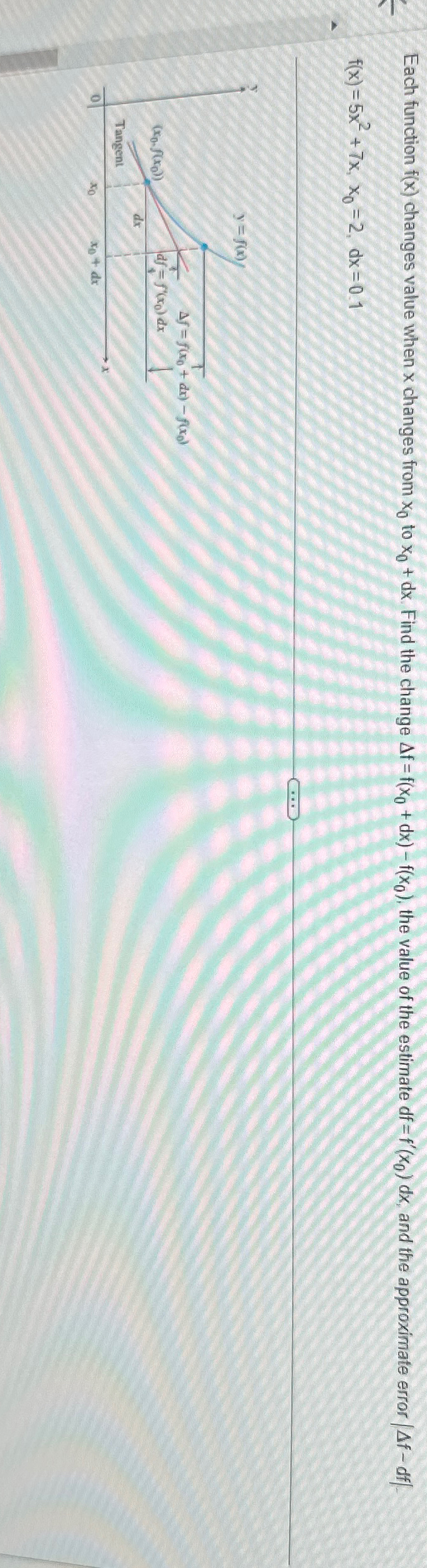 Solved Each function f(x) changes value when x changes | Chegg.com Solved Each function f(x) changes value when x changes | Chegg.com
