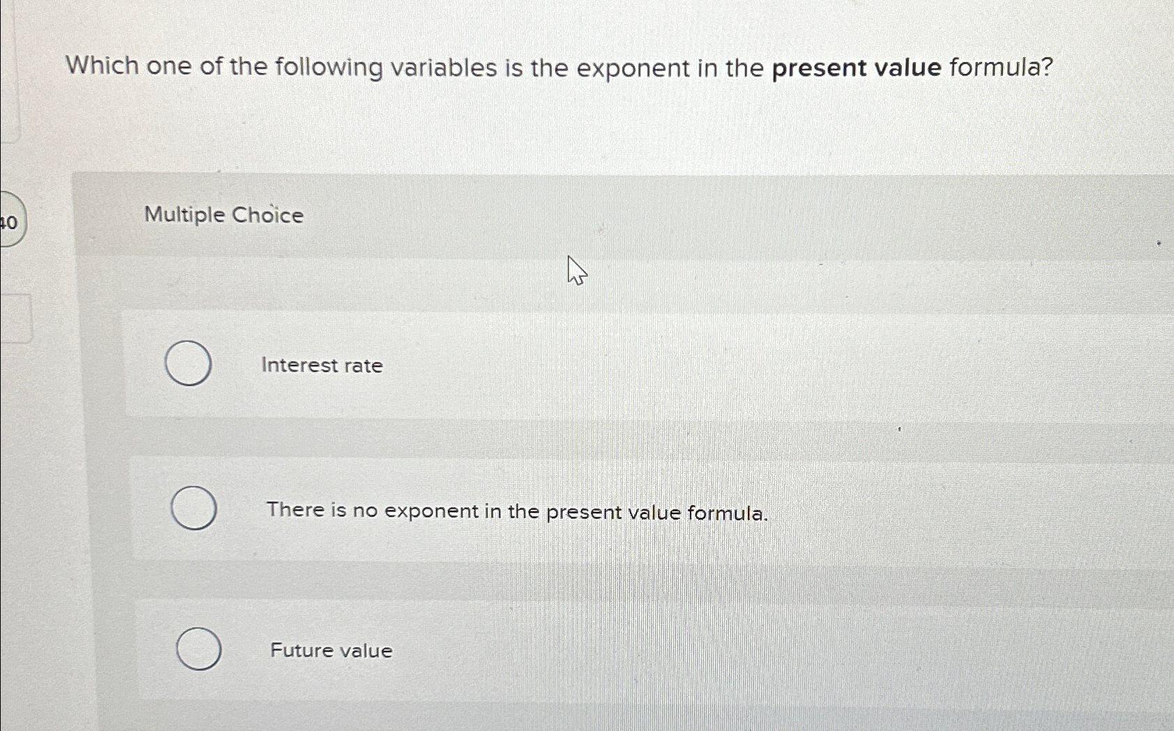 Solved Which one of the following variables is the exponent | Chegg.com
