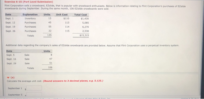 Solved Exercise 6-15 (Part Level Submission) Flint | Chegg.com