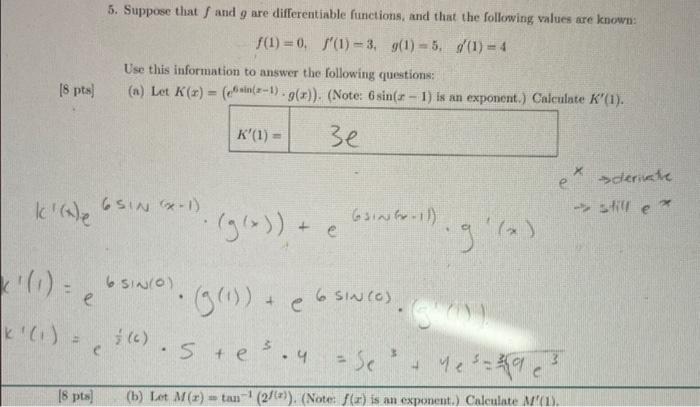 Solved 5b is 3/2ln2 but im not sure how to get to that | Chegg.com