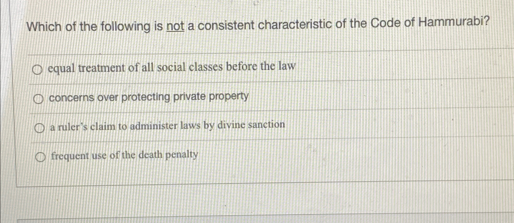 Solved Which of the following is not a consistent | Chegg.com