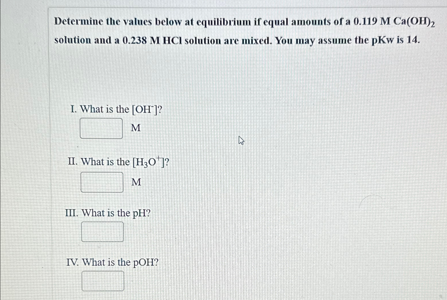 Solved Determine the values below at equilibrium if equal | Chegg.com