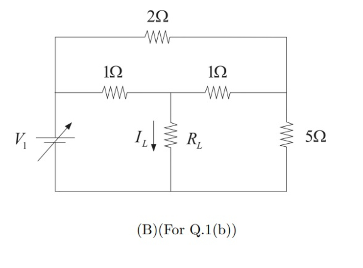 Solved Consider the circuit shown in Fig. 1(B) ﻿where V1 ﻿is | Chegg.com