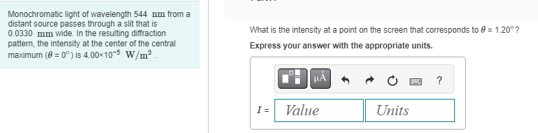 Solved Monochromatic Light Of Wavelength 544nm ﻿from