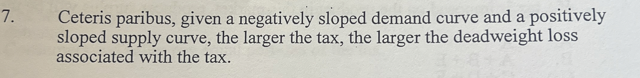 Solved Ceteris paribus, given a negatively sloped demand | Chegg.com